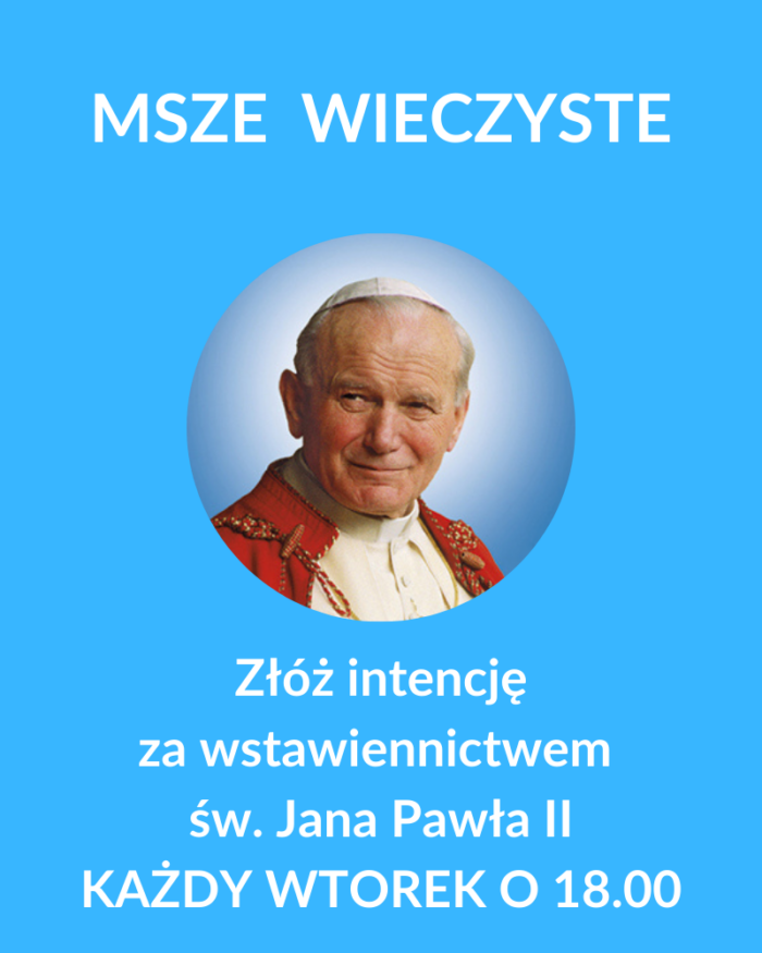 MSZE ŚWIĘTE WIECZYSTE - Centrum Opatrzności Bożej